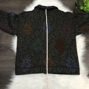 Peruvian Connection | Sweaters | Peruvian Connection Floral Button ...